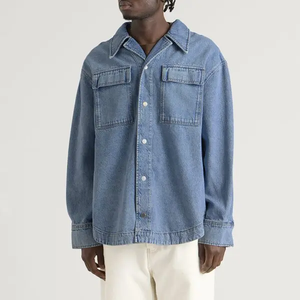 AMI Paris Indigo Denim Overshirt