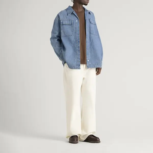 AMI Paris Indigo Denim Overshirt
