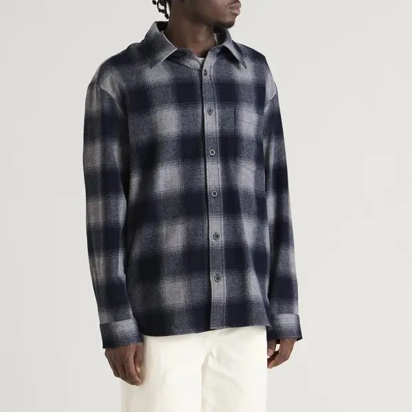 A.p.c. Malaury Check Wool Overshirt