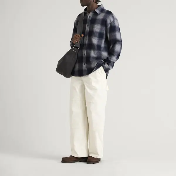 A.p.c. Malaury Check Wool Overshirt