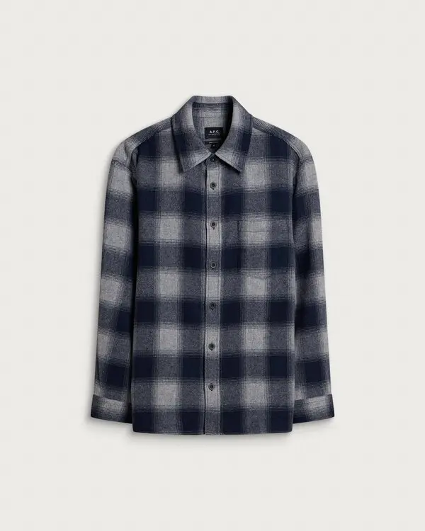A.p.c. Malaury Check Wool Overshirt In | Size: | Wool/polyamide | End Clothing