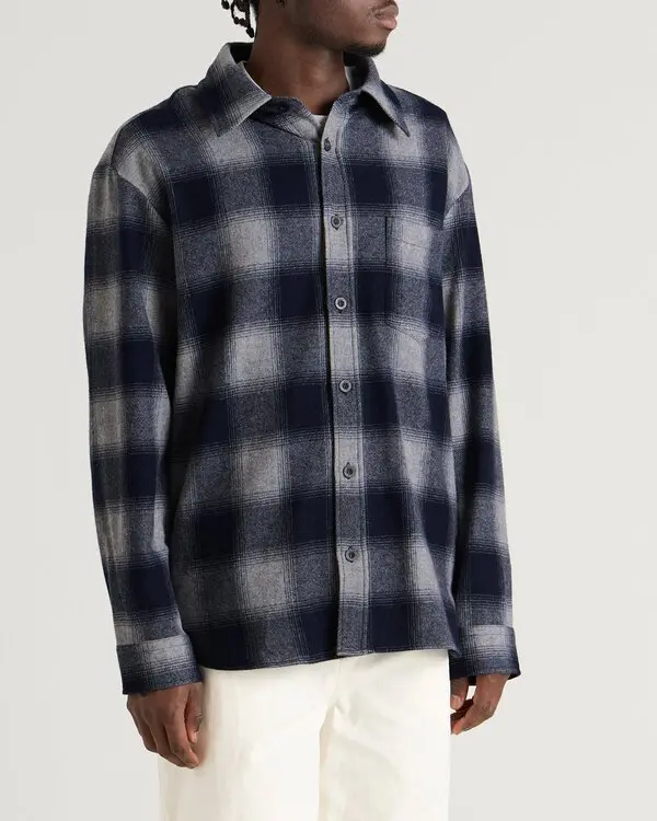 A.p.c. Malaury Check Wool Overshirt In | Size: | Wool/polyamide | End Clothing