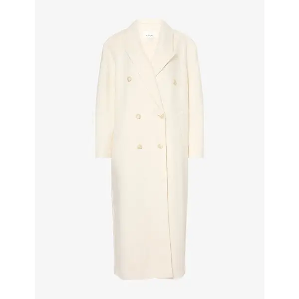 THE FRANKIE SHOP Gaia Double-breasted Wool-blend Coat