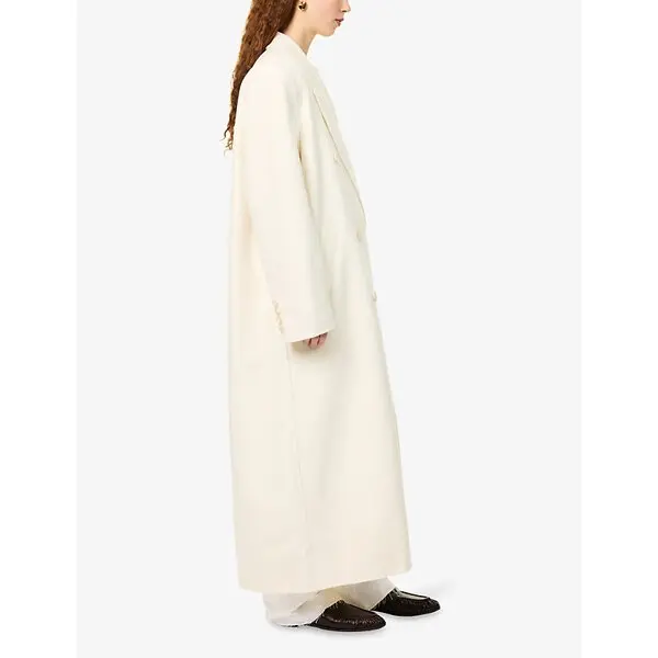 THE FRANKIE SHOP Gaia Double-breasted Wool-blend Coat