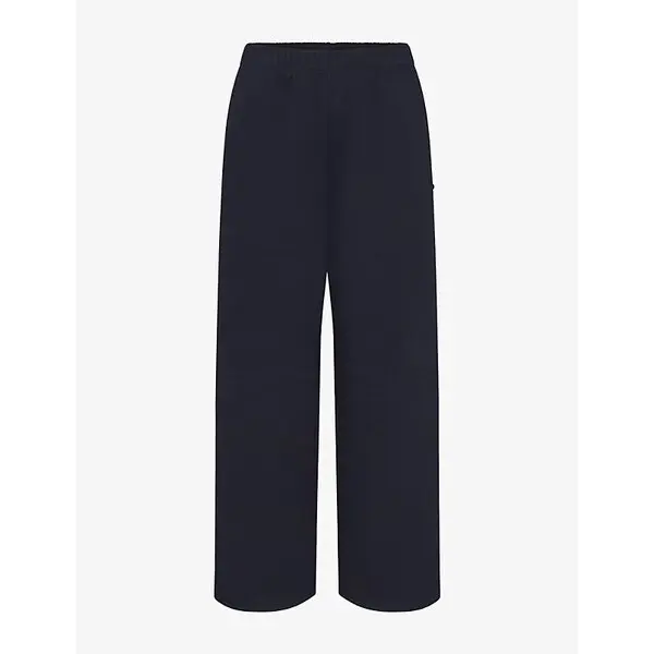 SKIMS Classic Straight-leg Cotton-fleece Trousers