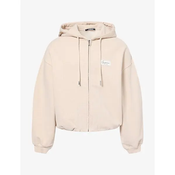 Jacquemus Brand-patch Relaxed-fit Cotton Hoodie