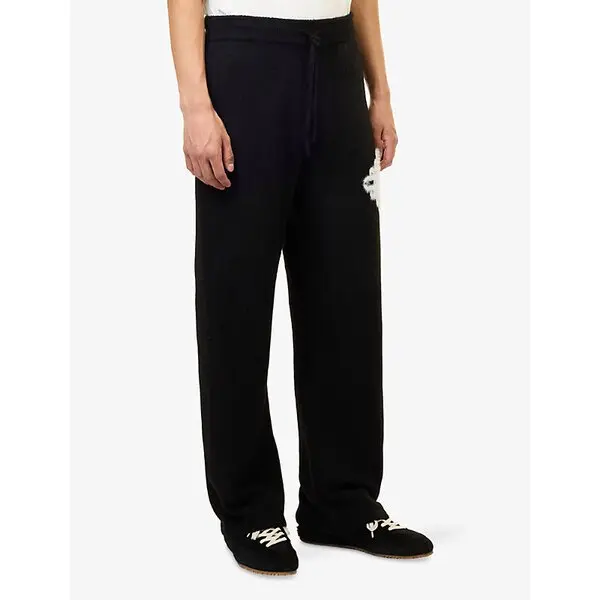 THE COUTURE CLUB Brand-emblem Knitted Jogging Bottoms