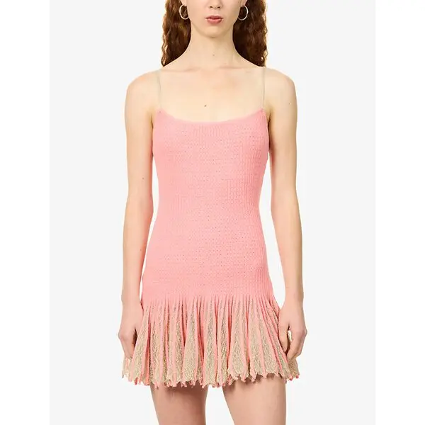 JADED LONDON Isen Knit Woven Mini Dress