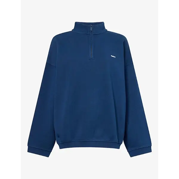 SISTERS & SEEKERS Carolyn Quarter-zip Cotton-blend Jumper