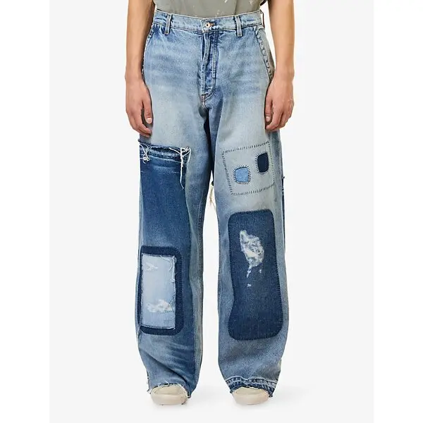 GALLERY DEPT. Distressed Relaxed-fit Denim Jeans