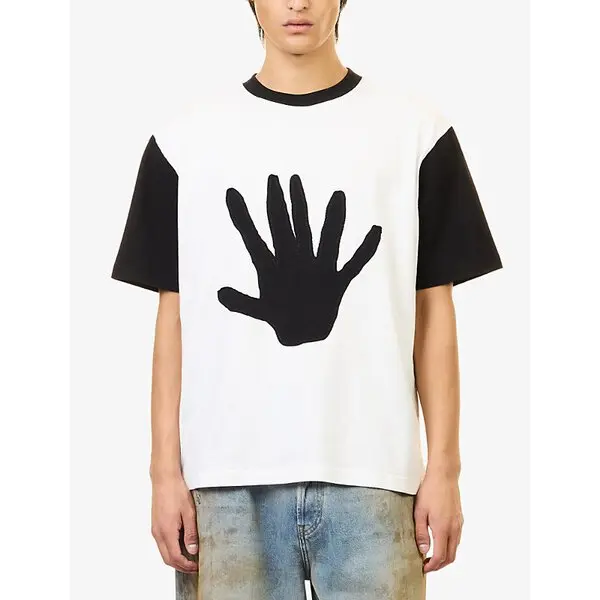 HERESY Hand-embroidered Cotton T-shirt