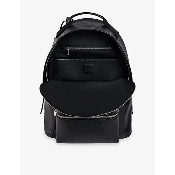 Sandro Brand-tab Leather Backpack