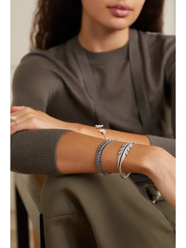 Stephen Webster Net Sustain 18-karat Recycled White Diamond Bracelet