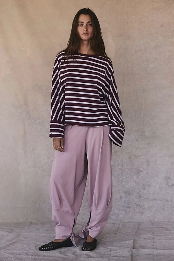 Free People Sutton Low-rise Pants At - Adobe Rose