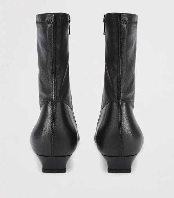 Staud Leather Wally Sock Ankle Boots
