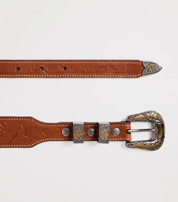 Ralph Lauren Purple Label Leather Western Belt
