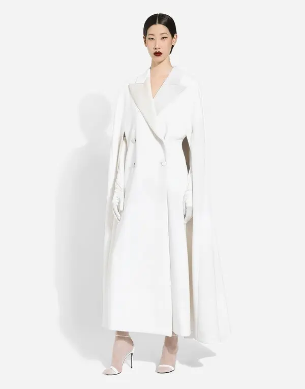 Dolce & Gabbana Double-breasted Wool Cape Coats And Jackets Wool