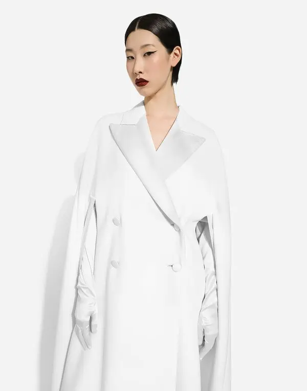 Dolce & Gabbana Double-breasted Wool Cape Coats And Jackets Wool