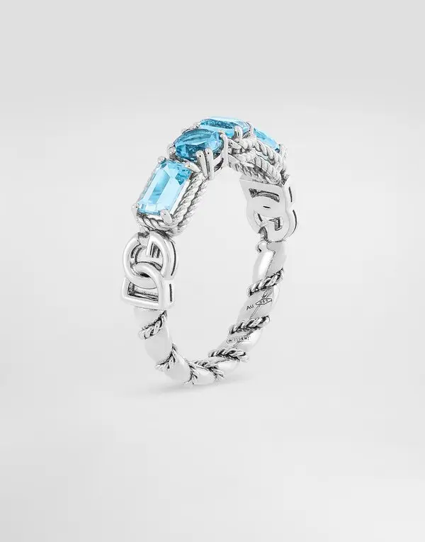Dolce & Gabbana Rainbow Monocolore Ring Rings White Gold