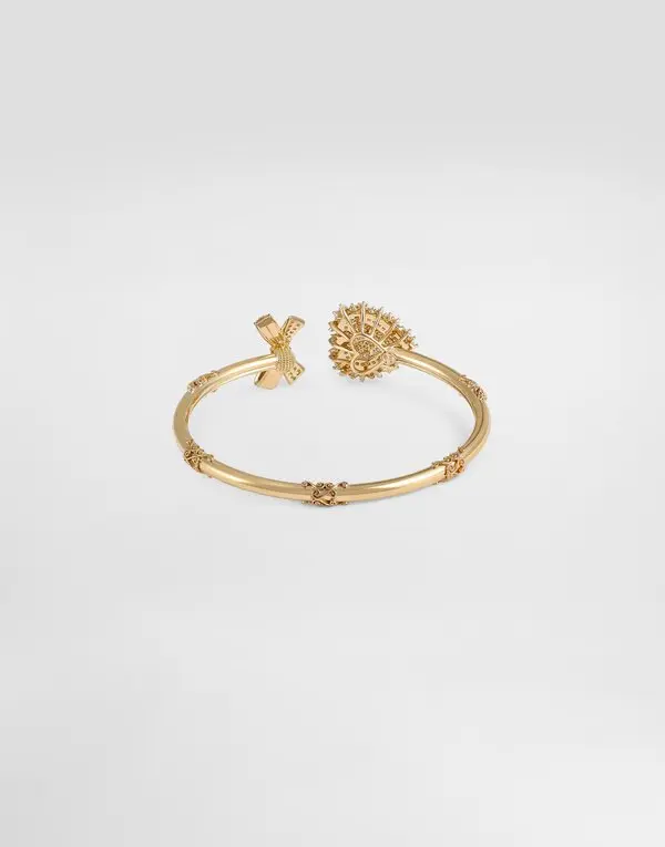 Dolce & Gabbana Devotion Bracelet 18 Carat Yellow And Diamonds Bijoux