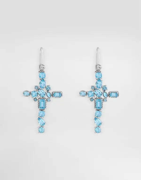 Dolce & Gabbana Rainbow Monocolore Earrings Earrings White Gold