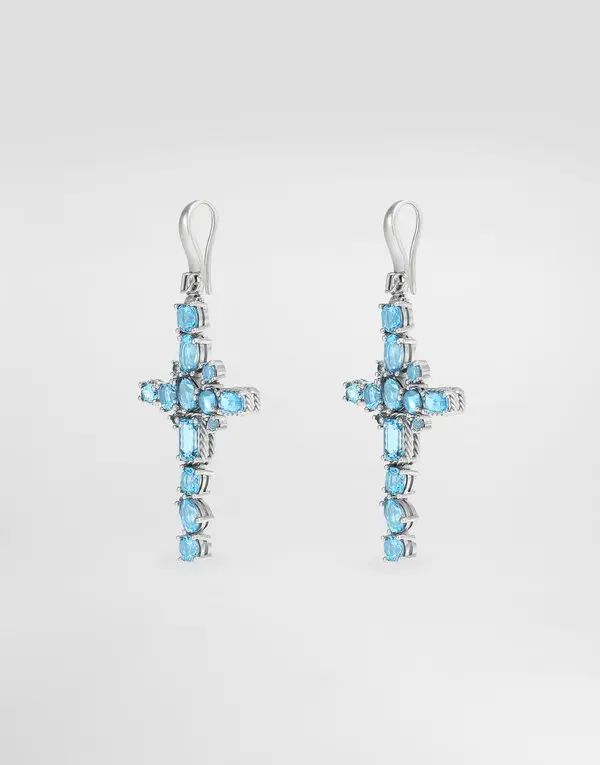 Dolce & Gabbana Rainbow Monocolore Earrings Earrings White Gold