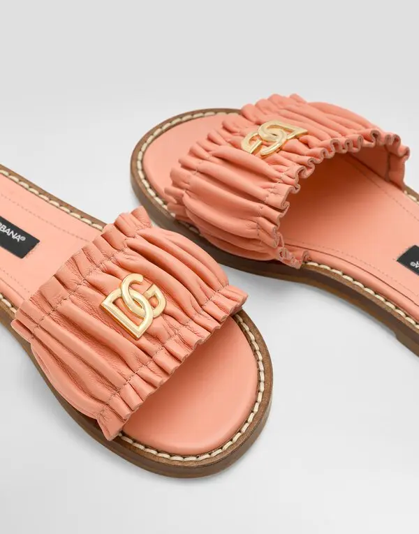 Dolce & Gabbana Ciabatta Flat Shoes Leather - Pink