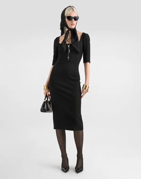 Dolce & Gabbana Double Wool Crêpe Dress Dresses