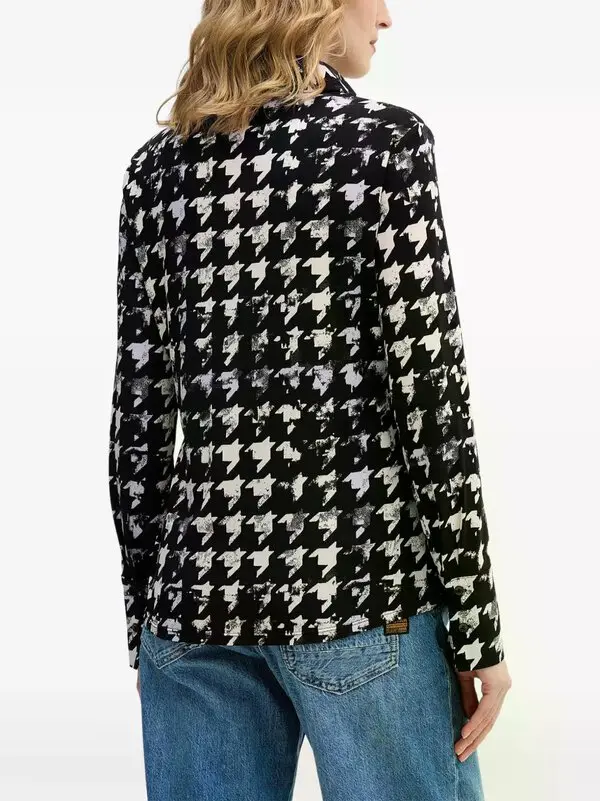 Sisley Houndstooth Buttoned Shirt