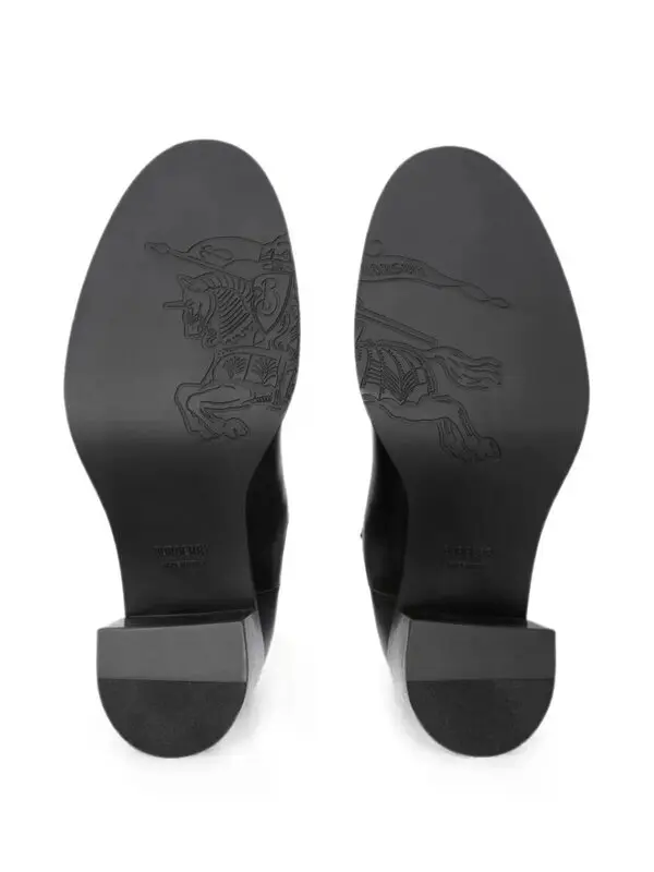 Burberry Leather Hampstead Heel Boots