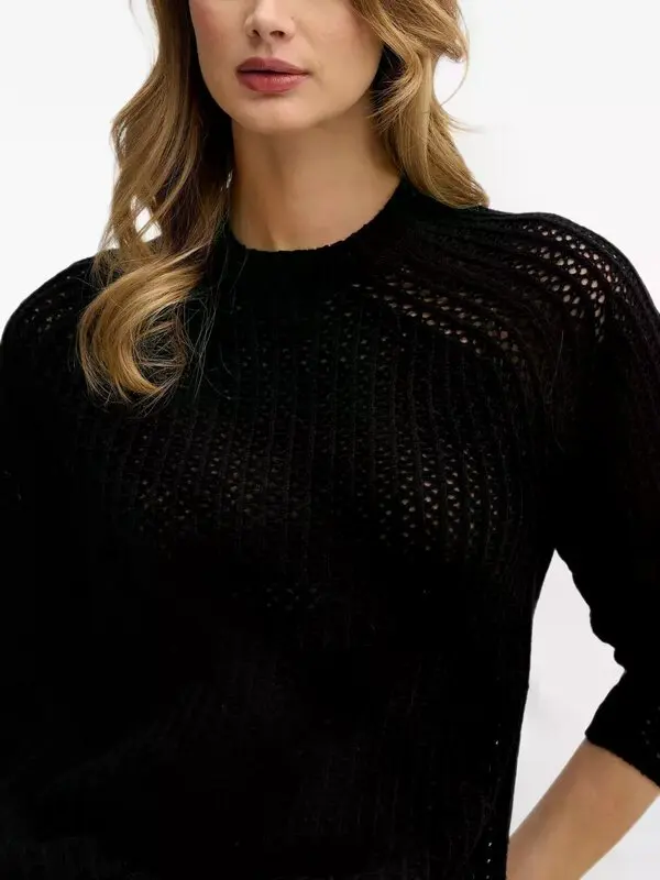 Sisley Openwork Knitted Jumper