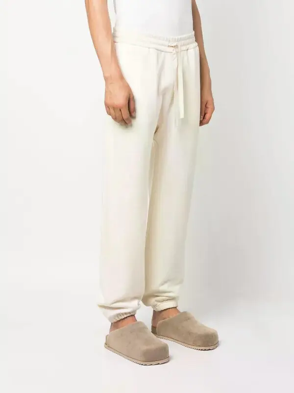 JIL SANDER Drawstring-waistband Cotton Trousers - Neutrals