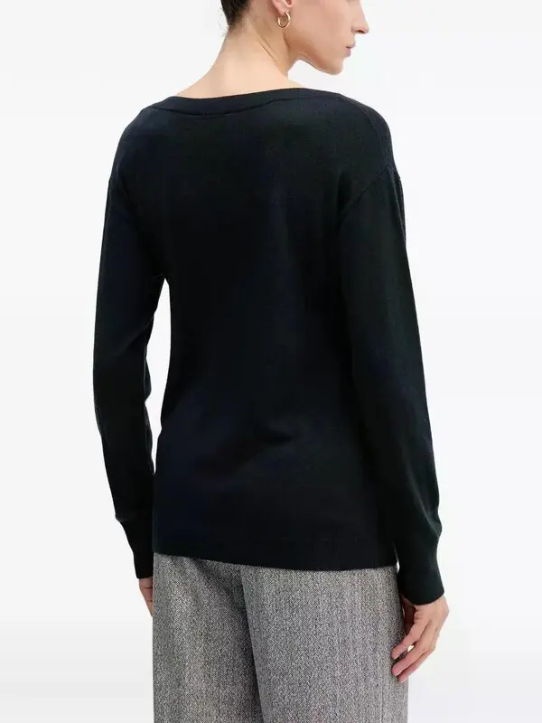 Sisley Boat Neck Long-sleeve Jumper