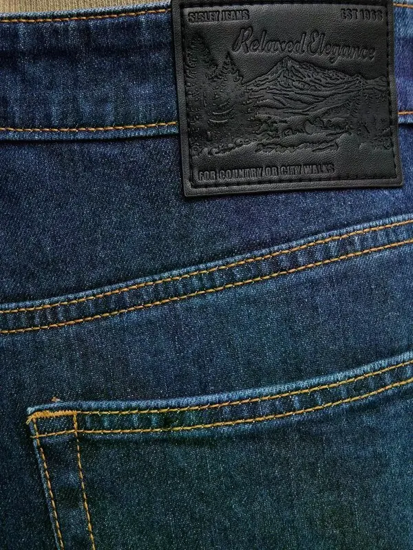 Sisley Logo-patch Slim-fit Jeans