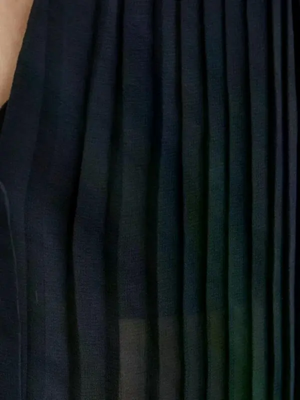 MORGAN Pleated Buttoned Blouse