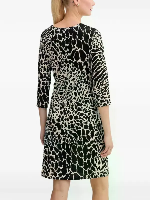 MORGAN Reol Animal-print Knotted Mini Dress