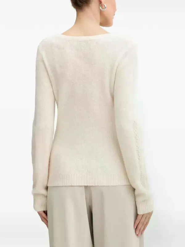 MORGAN Openwork V-neck Sweater