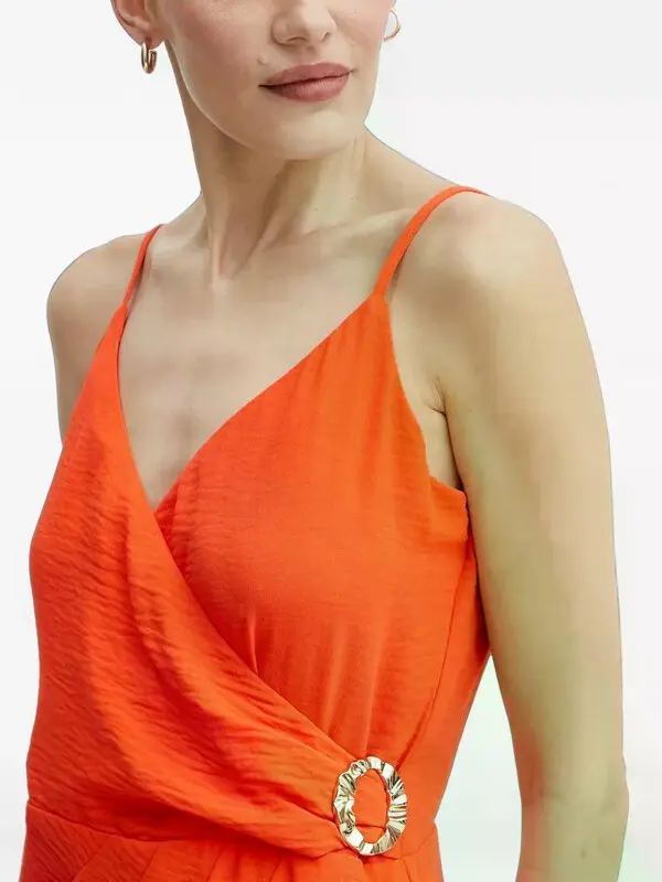 MORGAN Buckle V-neck Mini Dress
