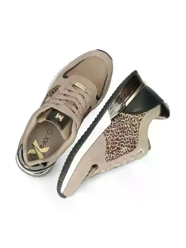 MEXX Fleur Ellen Leopard-print Panelled Sneakers