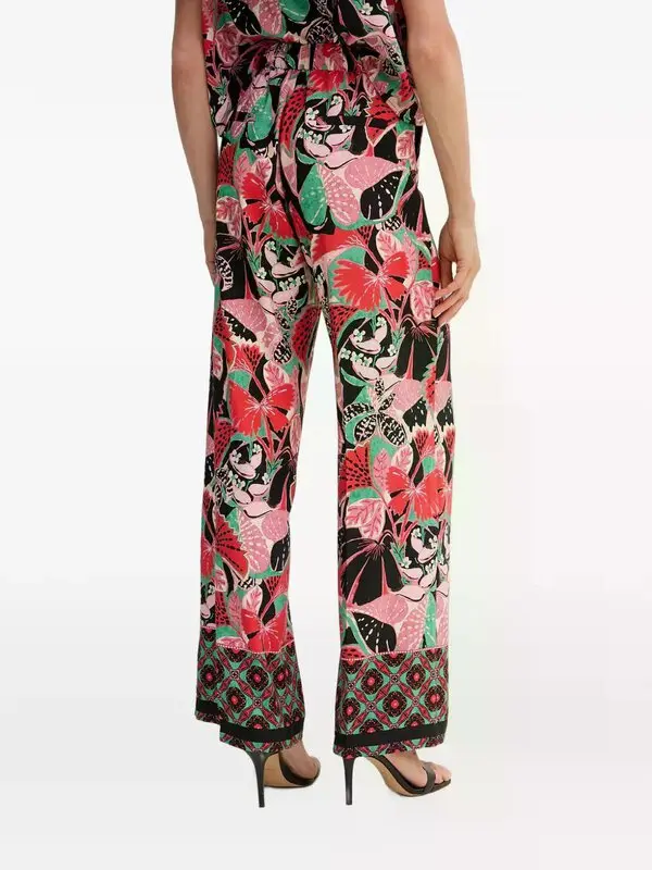 MORGAN Floral-print Straight Trousers