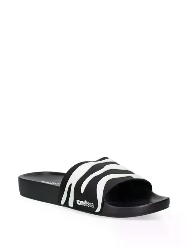 Melissa Zebra-print Slides