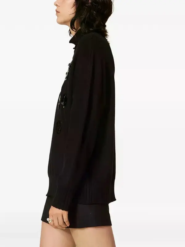 TWINSET Turtleneck Jumper With Sequin Embroidery