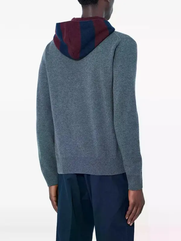 Moncler Knitted Zip-up Hoodie