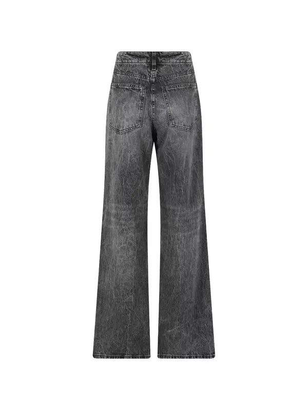 DEPARTMENT 5 Logo-patch Wide-leg Jeans - Grey