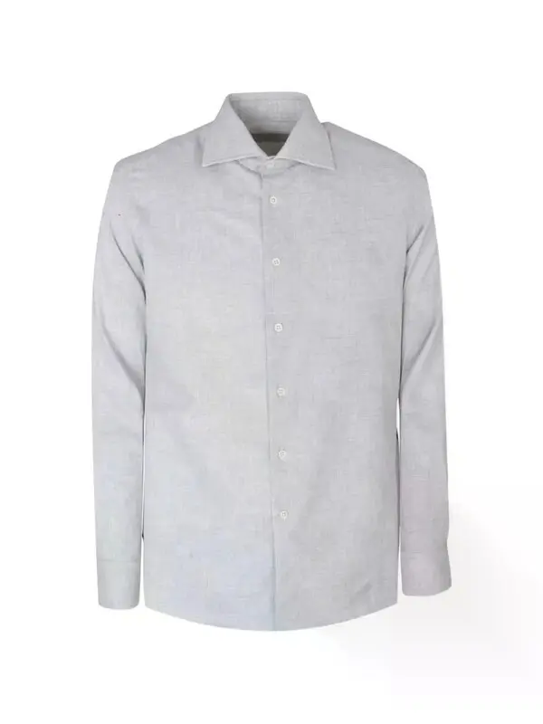 TOMBOLINI Spread-collar Long-sleeve Shirt