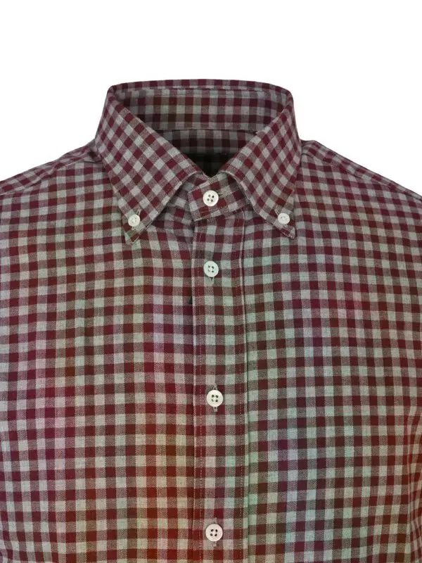 TOMBOLINI Gingham-check Button-down Shirt
