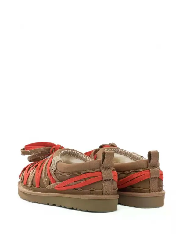 UGG Lace-up Suede Slippers