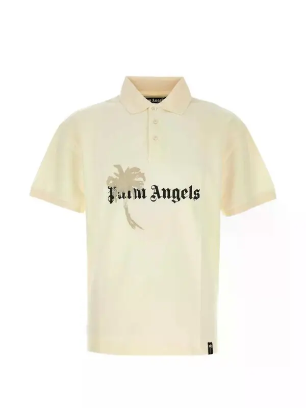Palm Angels Logo-print Piqué Polo Shirt