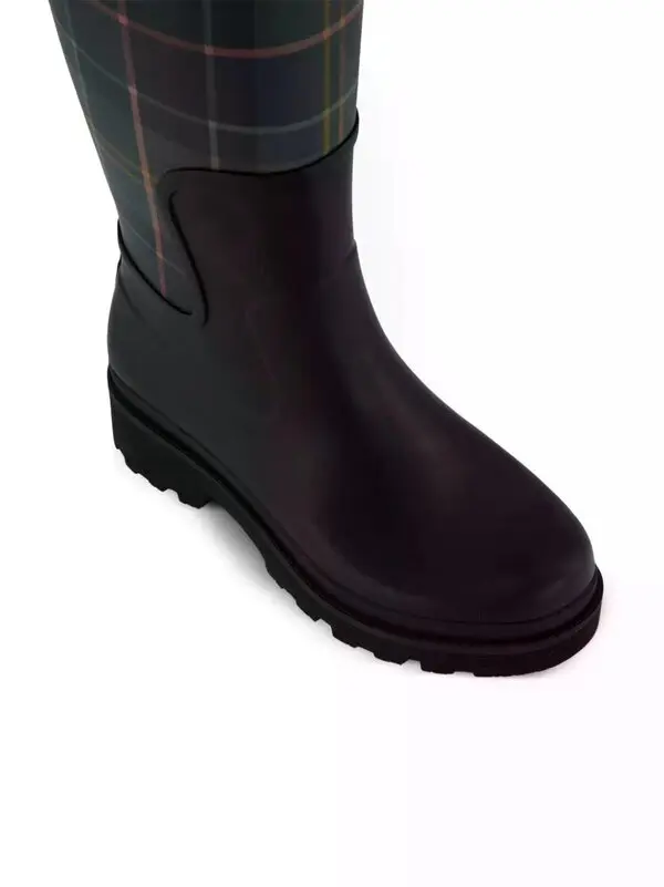 Barbour Dena Tartan-panel Boots