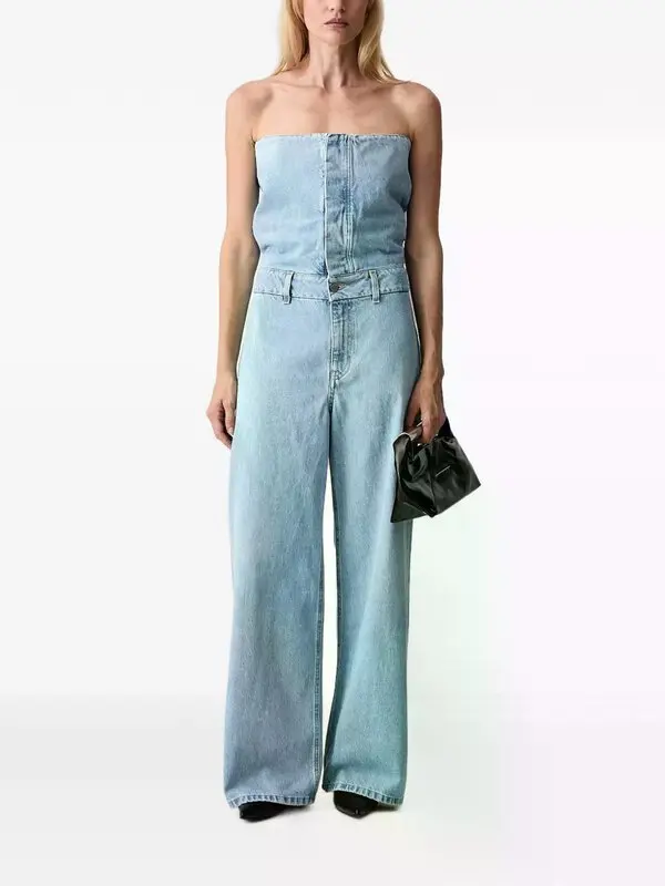 Axel Arigato Layered-detail Strapless Jumpsuit